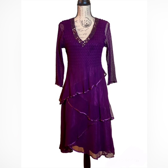 Komarov | Dresses | Komarov Purple Party Dress | Poshmark